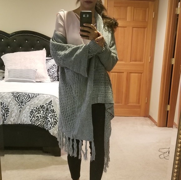 Sweaters | Grey Chunky Open Front Cardigan | Poshmark